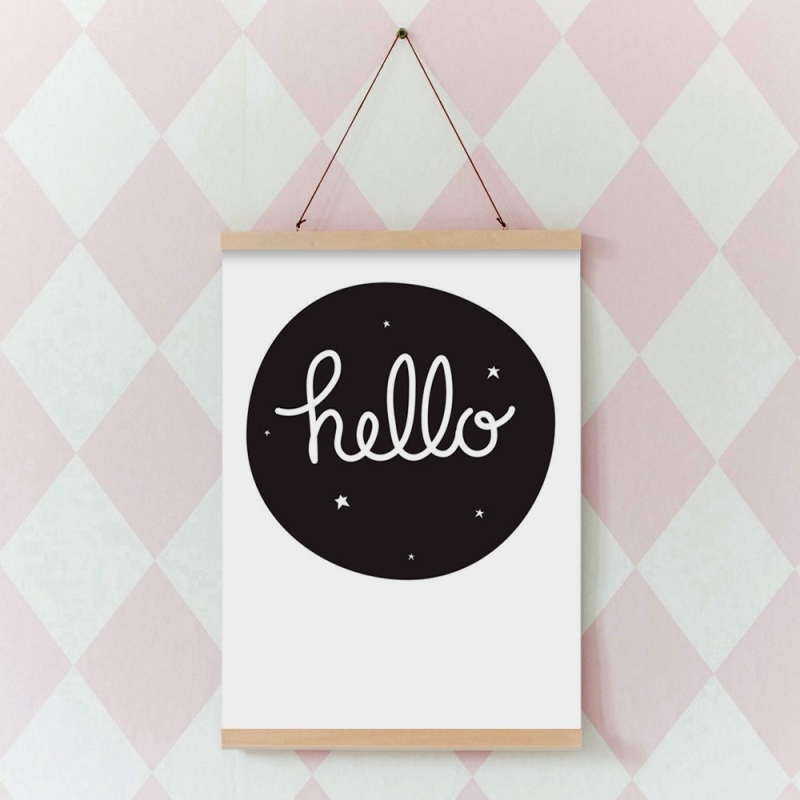 Poster Hello - Affiche Bonjour - A Little Lovely Company